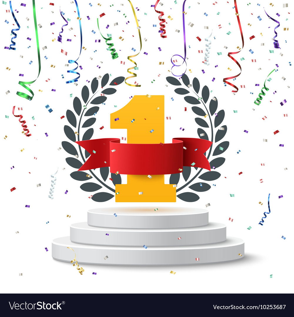 Number one abstract background Royalty Free Vector Image