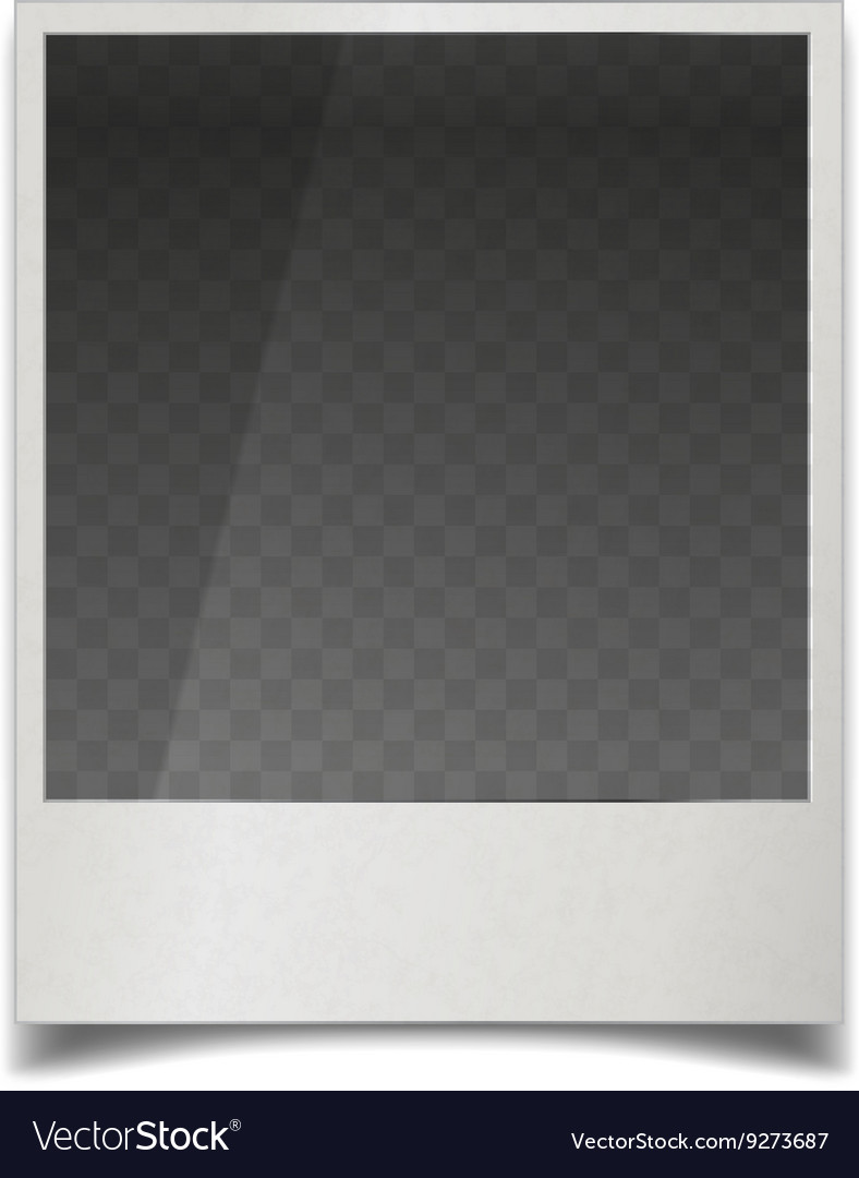 Realistic instant film photo frame with Royalty Free Vector Realistic instant film photo frame with Royalty Free Vector
