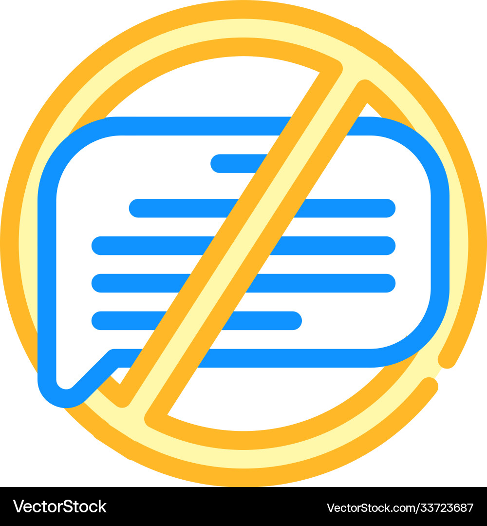 Review deleted color icon isolated Royalty Free Vector Image