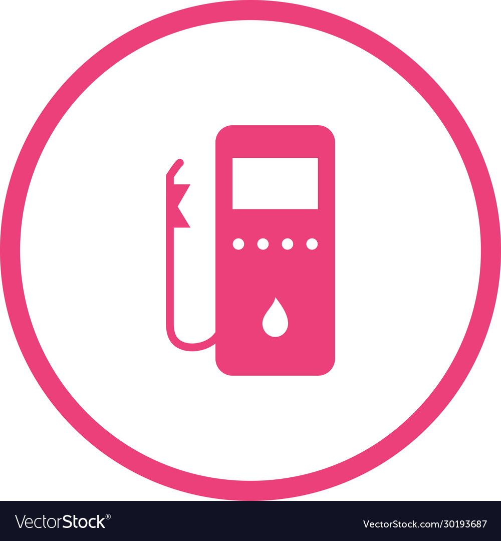 Unique gas station glyph icon Royalty Free Vector Image Unique gas station glyph icon Royalty Free Vector Image