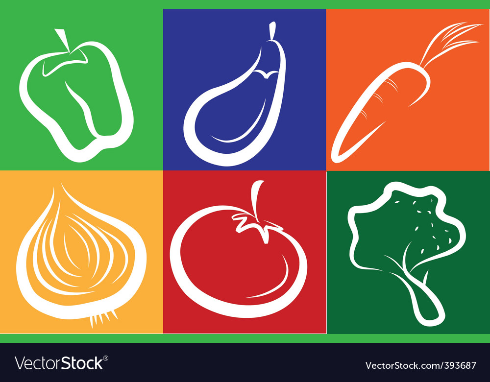 Vegetables Royalty Free Vector Image - VectorStock