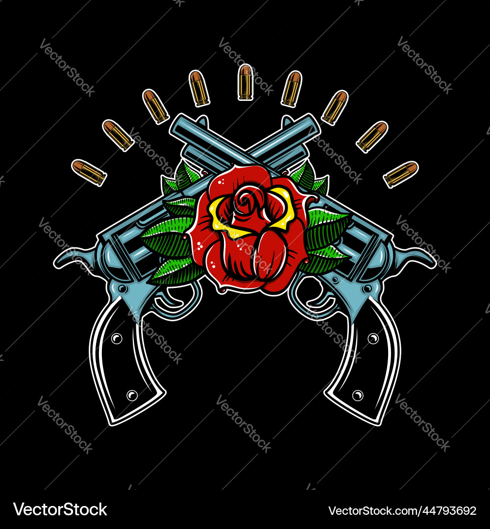 Gun And Roses Designs