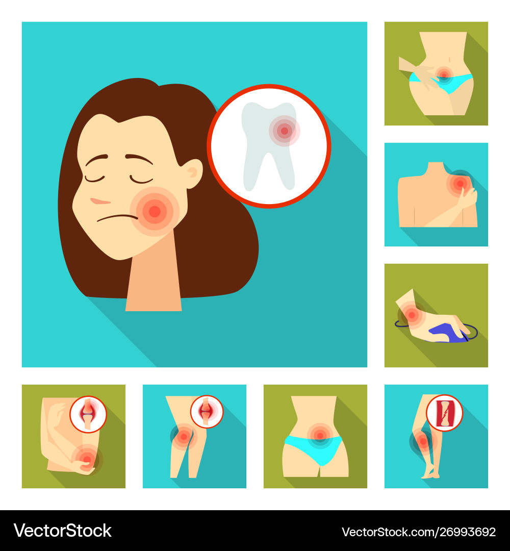 Design damage and wound sign collection Royalty Free Vector