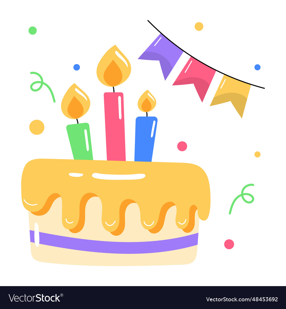 Drip cake Royalty Free Vector Image - VectorStock