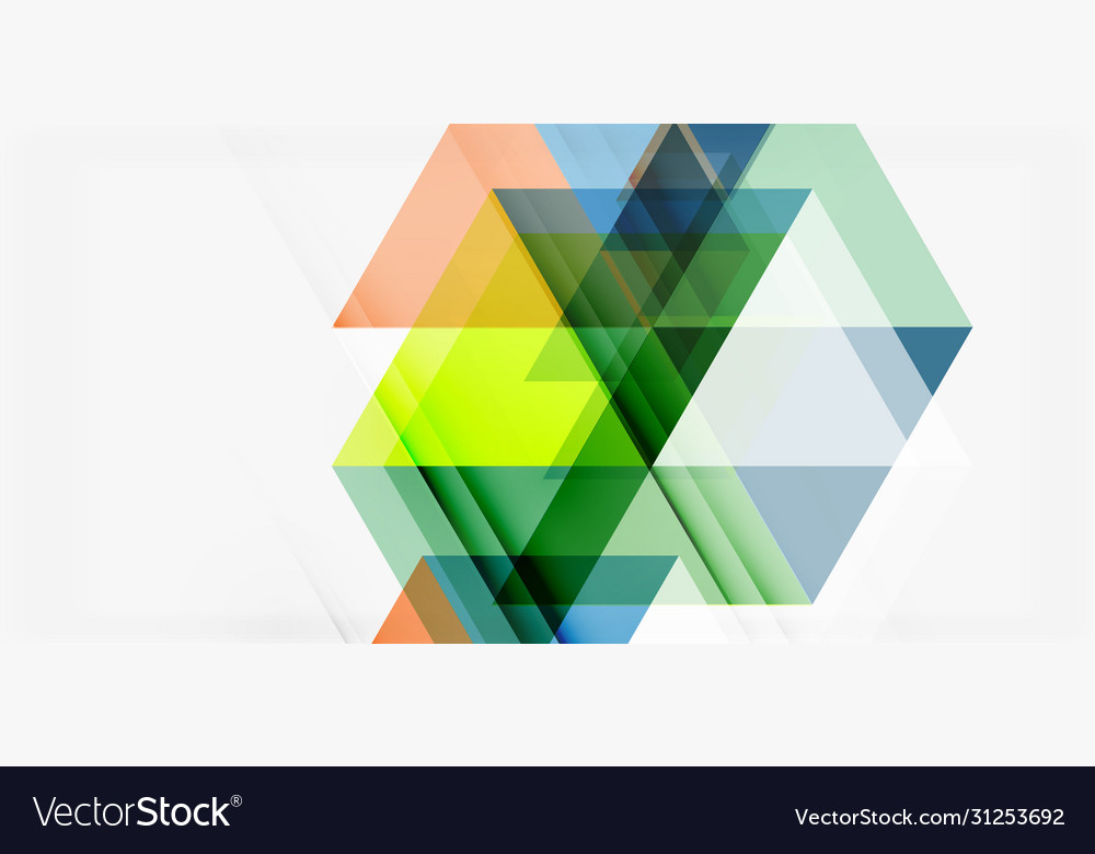 Geometric abstract background mosaic triangle and Vector Image