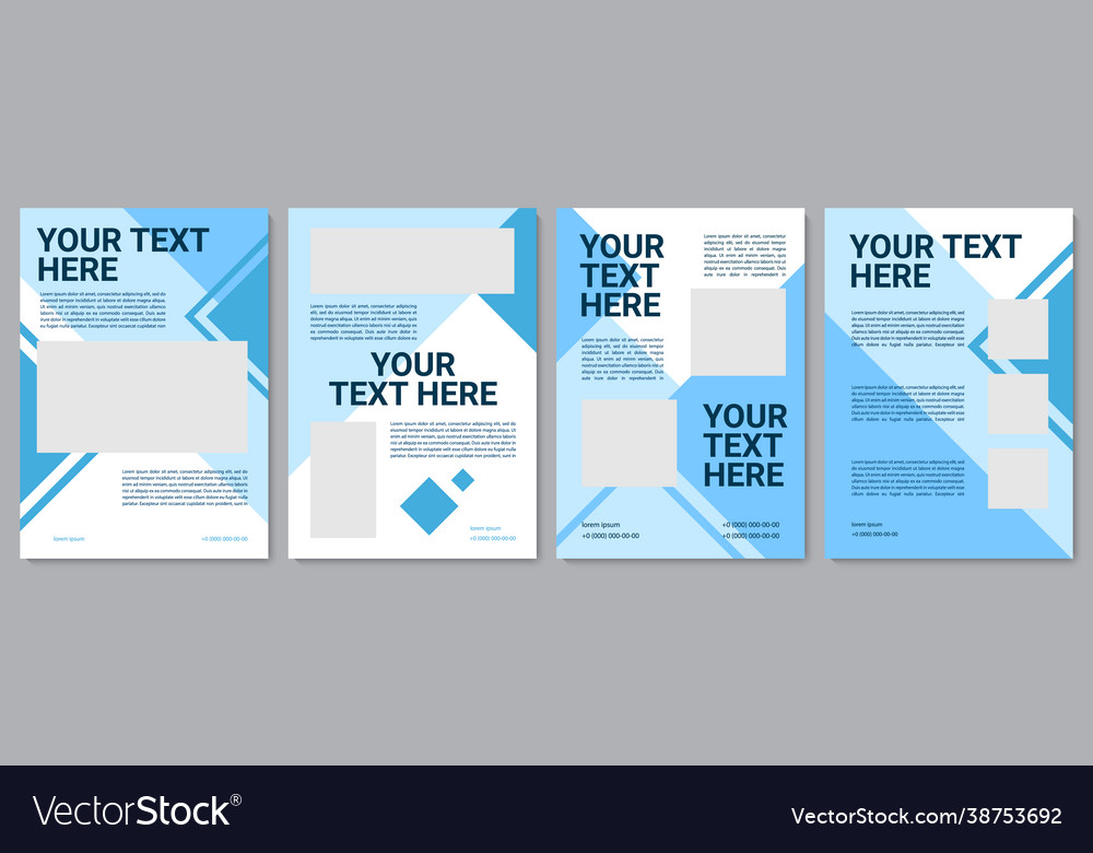 Informational Brochure Template Royalty Free Vector Image