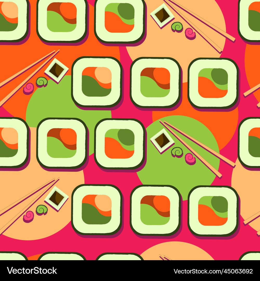 Seamless pattern with salmon fillet red flesh Vector Image