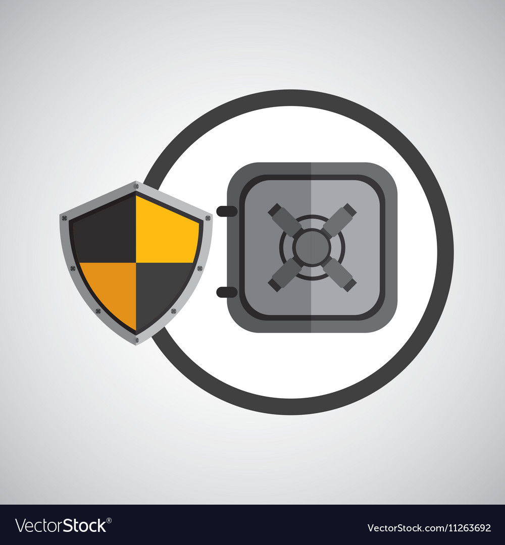 Security shield icon Royalty Free Vector Image