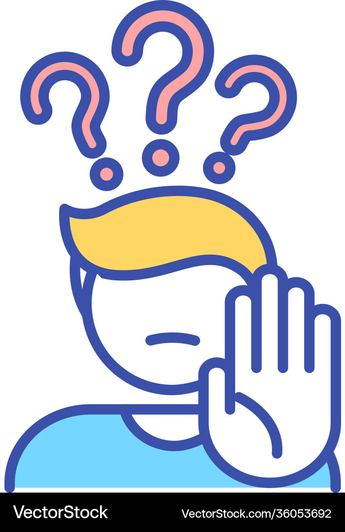 Service awareness rgb color icon Royalty Free Vector Image