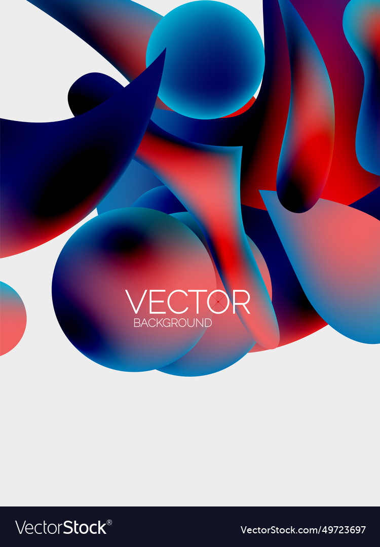 Abstract liquid bubble background Royalty Free Vector Image