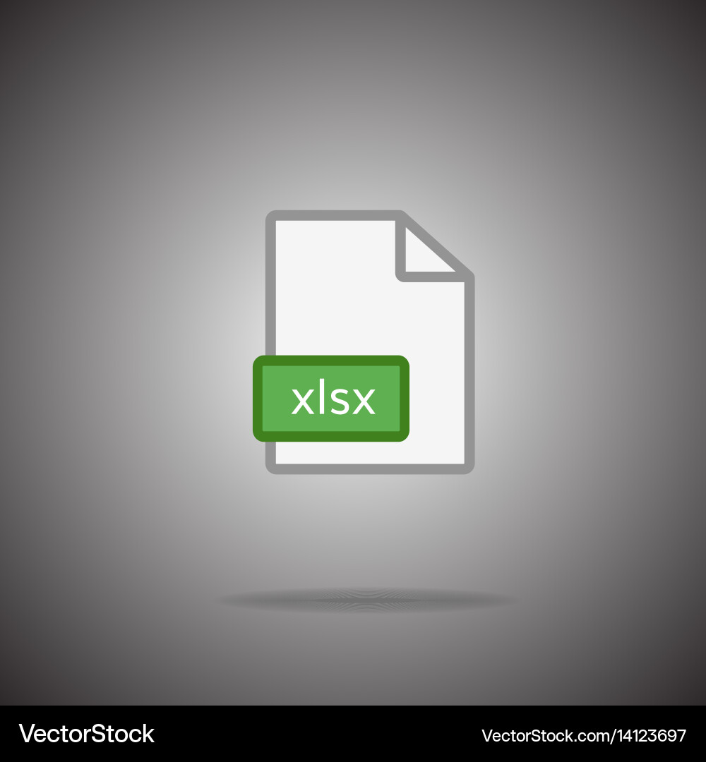 Xlsl icon format symbol sign Royalty Free Vector Image