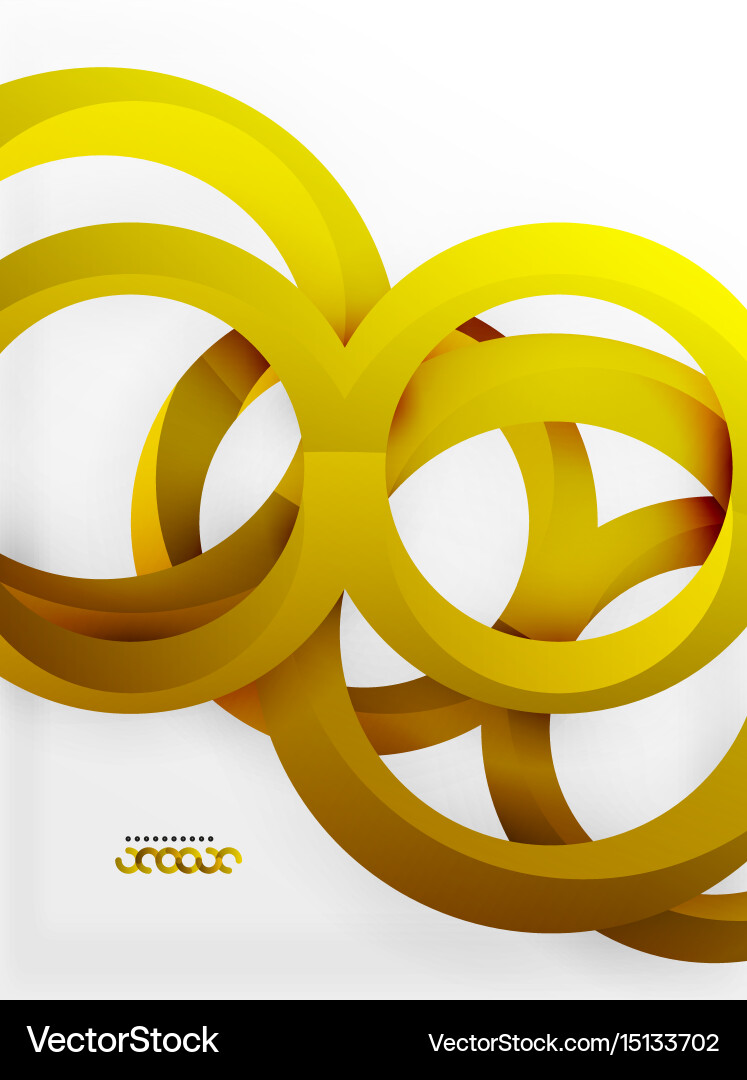 3d rings design background Royalty Free Vector Image