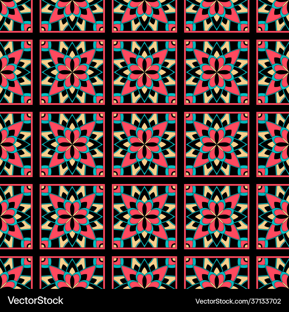 Culture beauty pattern outline hand drawn style Vector Image