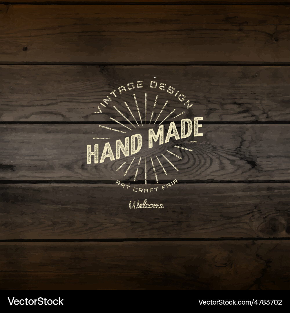 Handmade badges logos and labels for any use Vector Image