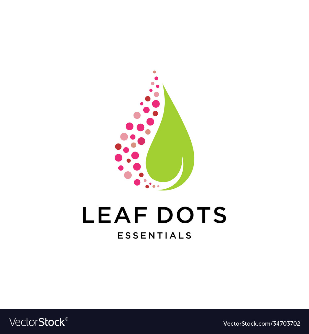Leaf drop sign Royalty Free Vector Image - VectorStock