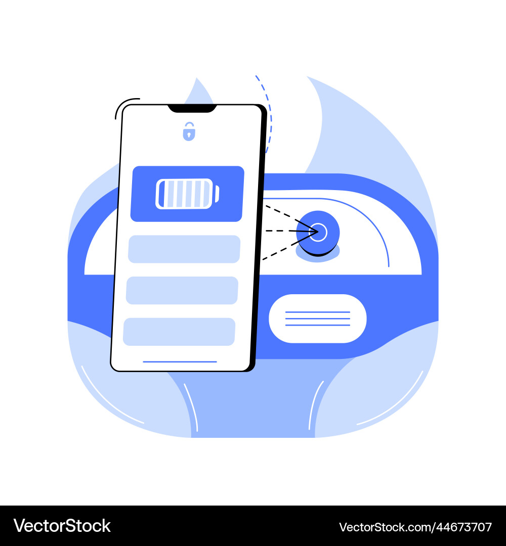 Car charger isolated cartoon Royalty Free Vector Image