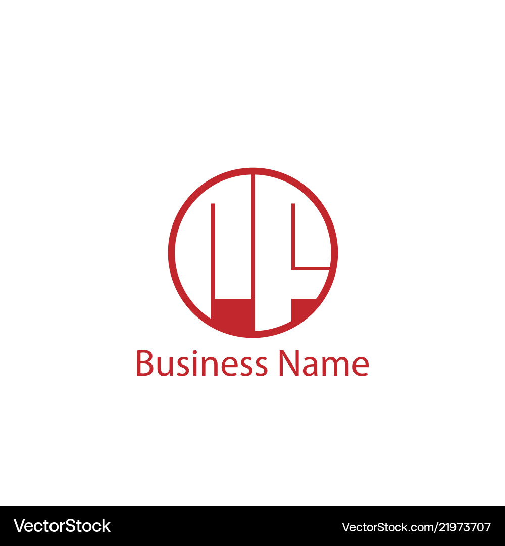 Initial letter rf logo template design Royalty Free Vector