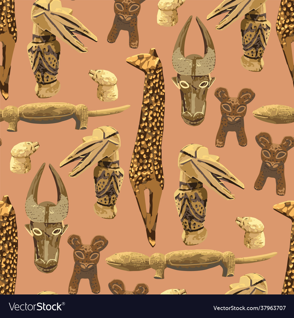 Repeated seamless pattern ancient Royalty Free Vector Image