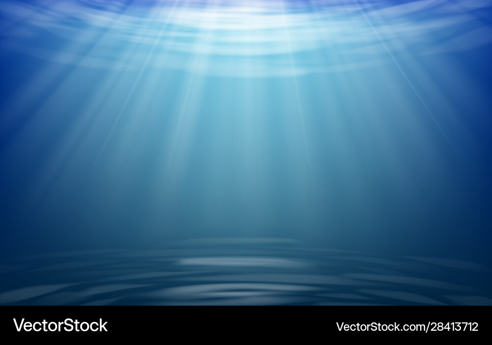 Blue water ocean landscape design Royalty Free Vector Image