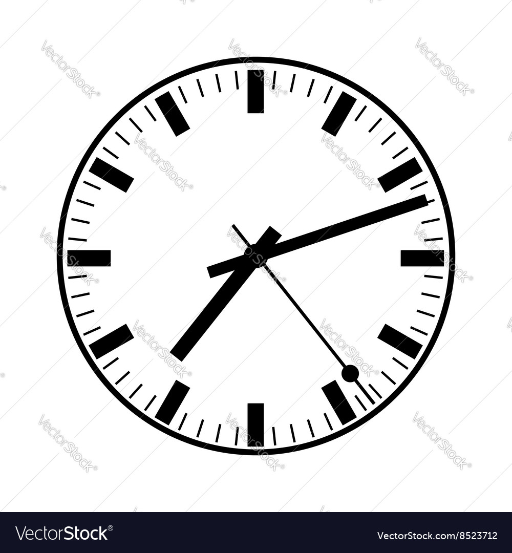 Clock icon simple Royalty Free Vector Image - VectorStock