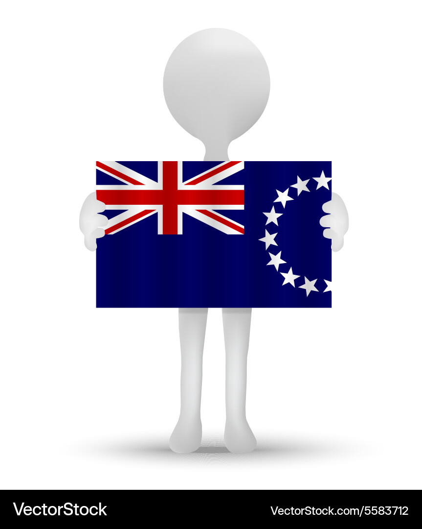 Flag of Cook Islands Royalty Free Vector Image