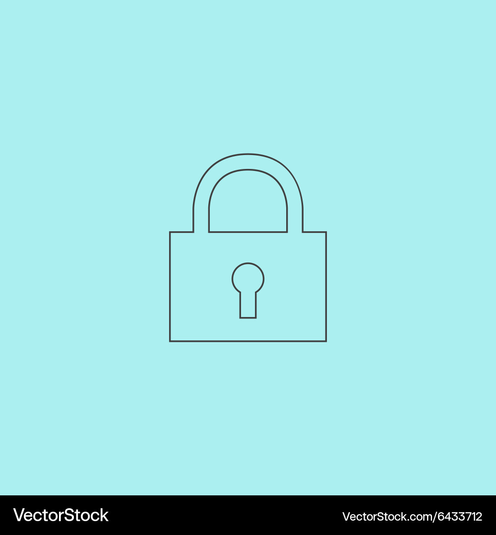 Lock pad icon Royalty Free Vector Image - VectorStock