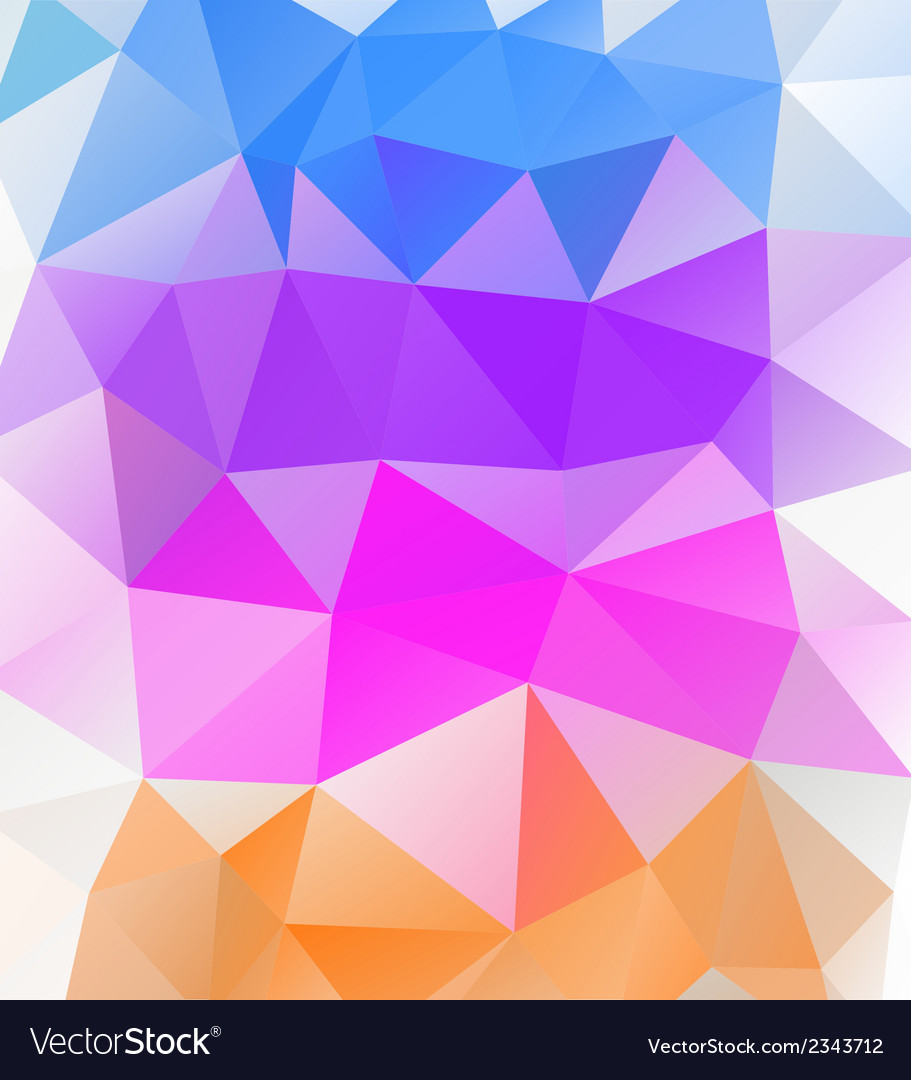 Triangle background multicolor polygons Royalty Free Vector