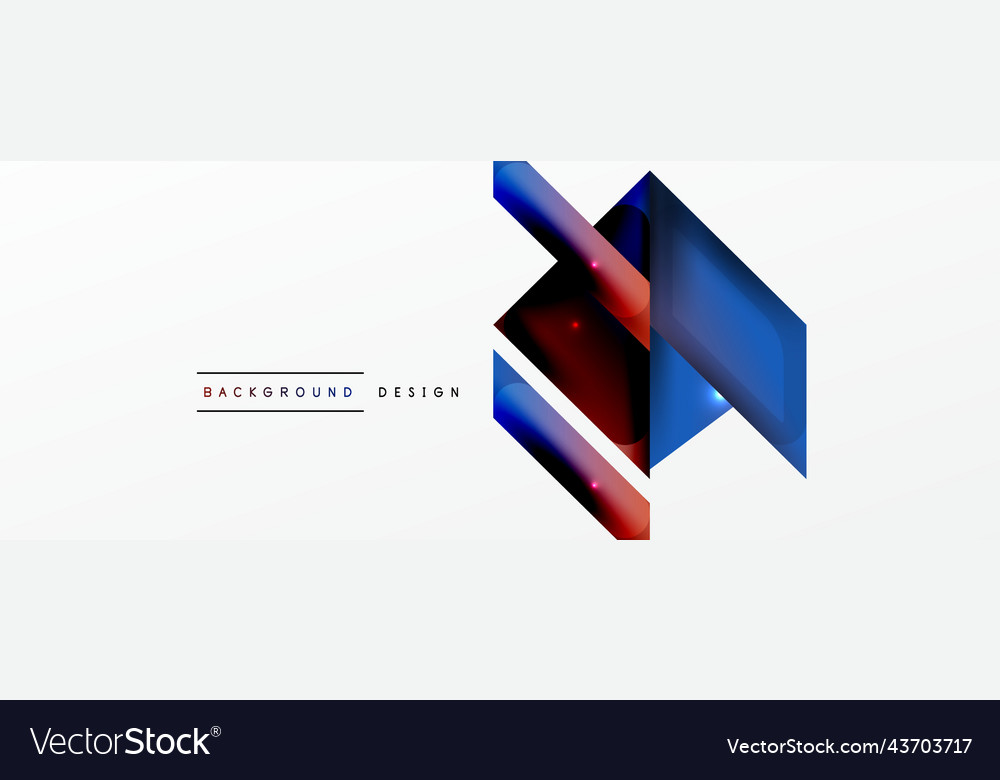 Abstract background simple color geometric shapes Vector Image