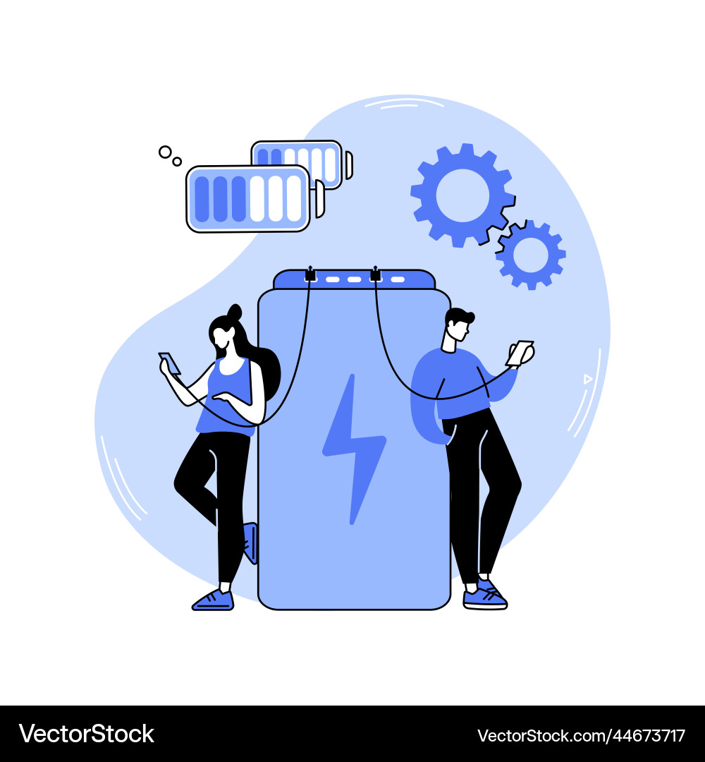 Multiport wall charger isolated cartoon Royalty Free Vector