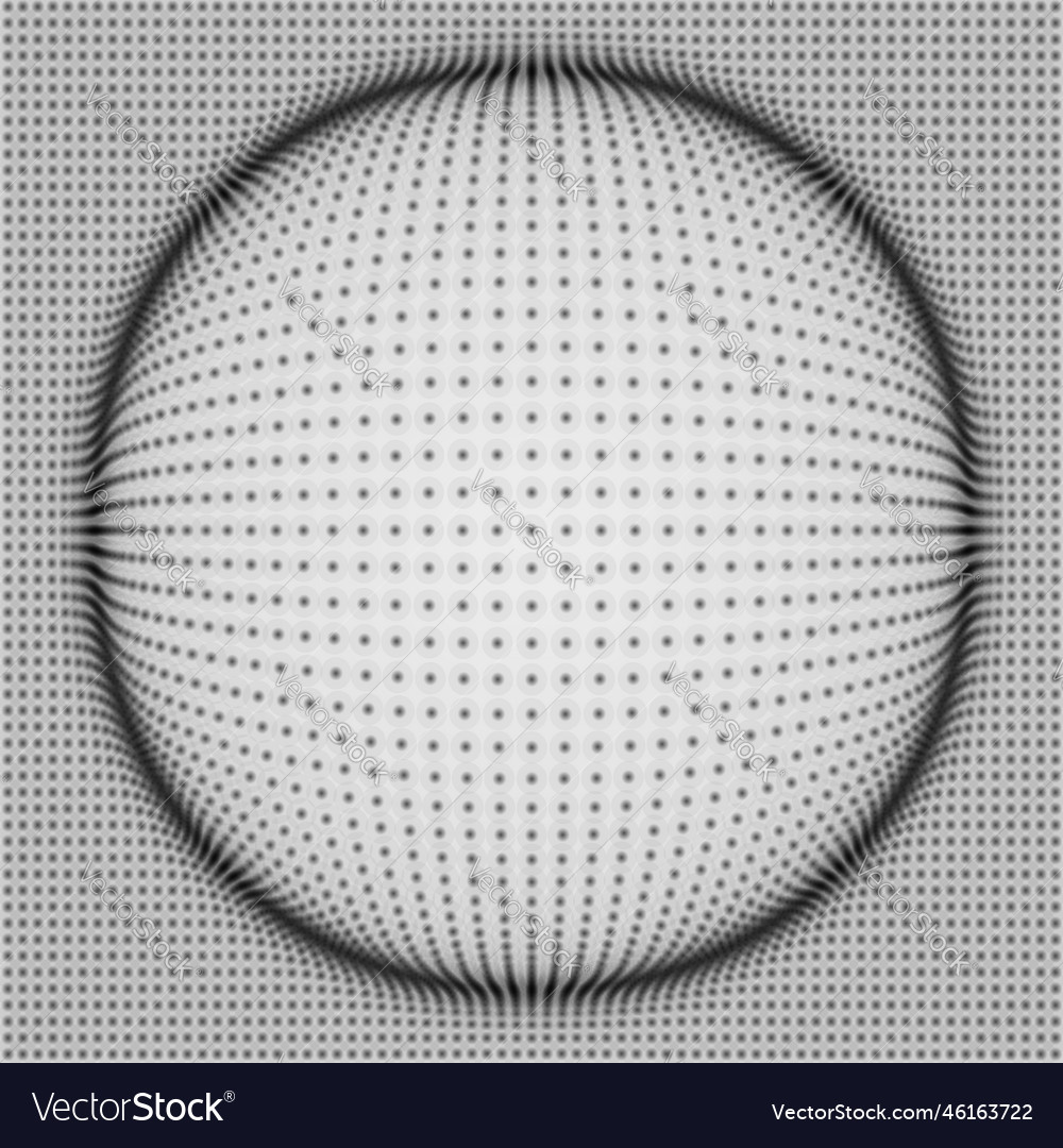 Array With Dynamic Particles Abstract Background Vector Image