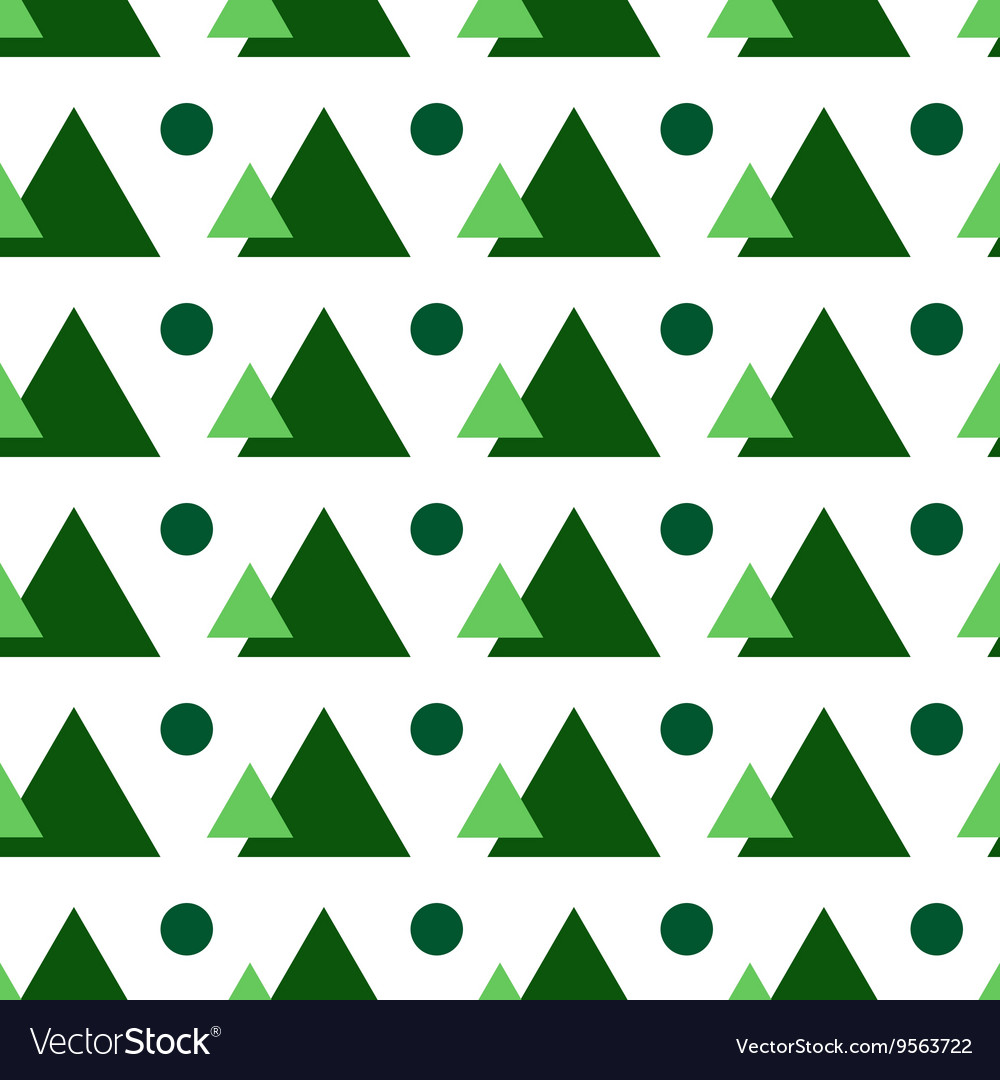 Circle And Triangle Seamless Pattern Royalty Free Vector