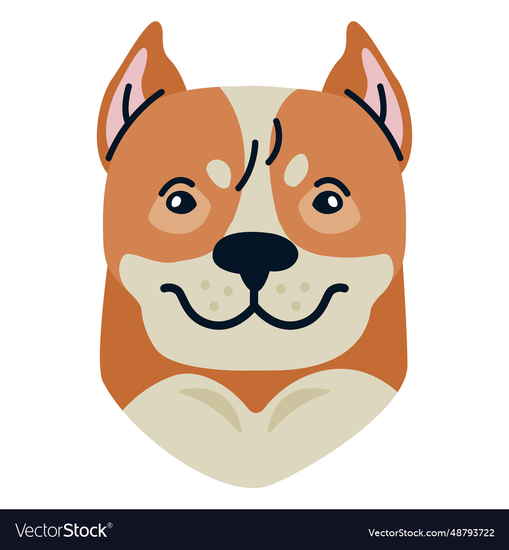 Dog flat Royalty Free Vector Image - VectorStock