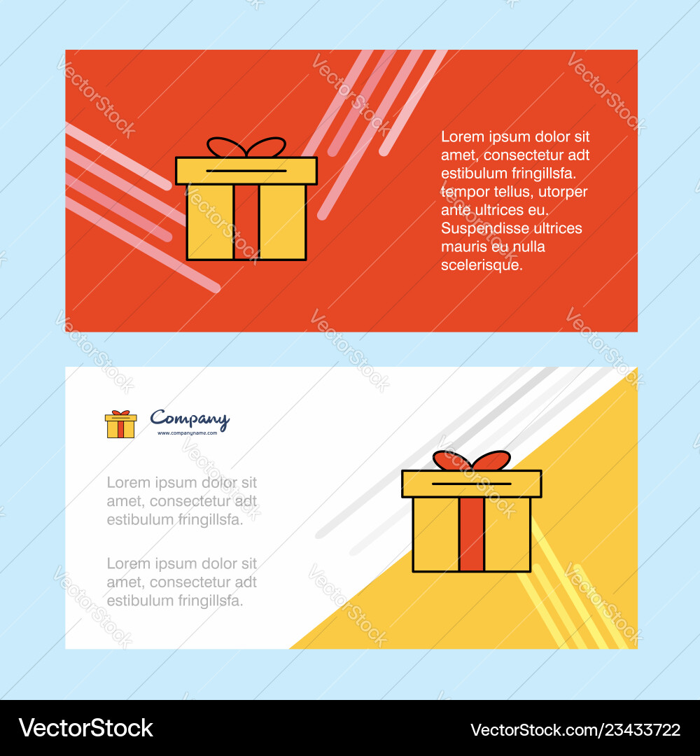 Giftbox abstract corporate business banner Vector Image