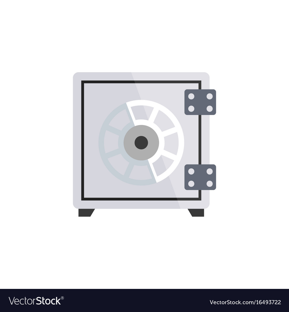 Isolated safe flat icon security element Vector Image