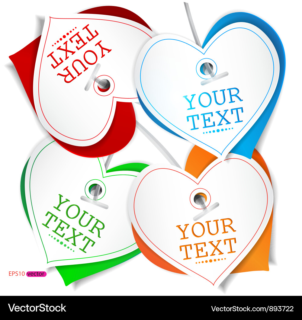 Set of bubbles stickers labels tags Royalty Free Vector