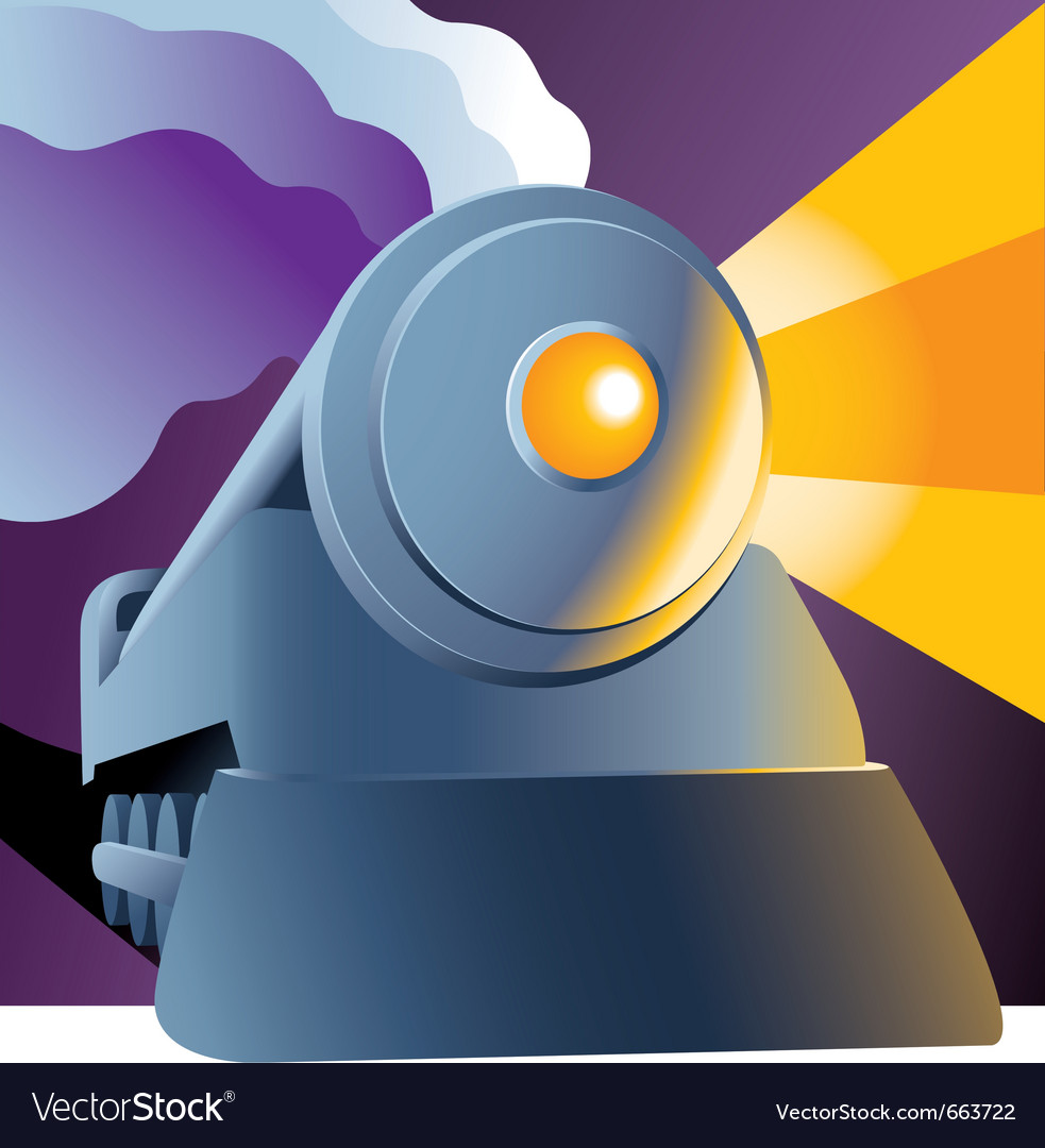 Steam train Royalty Free Vector Image - VectorStock