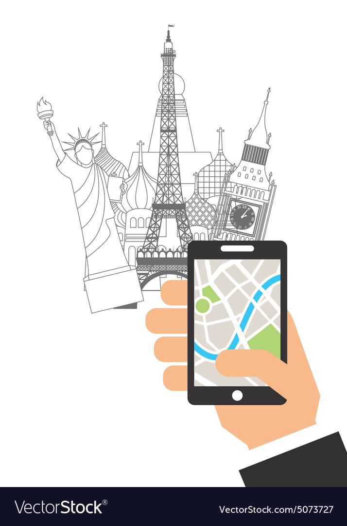 Gps technology Royalty Free Vector Image - VectorStock