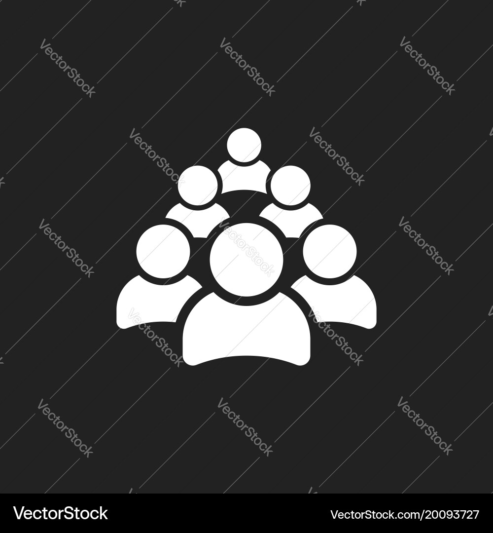 Group of people icon persons icon Royalty Free Vector Image