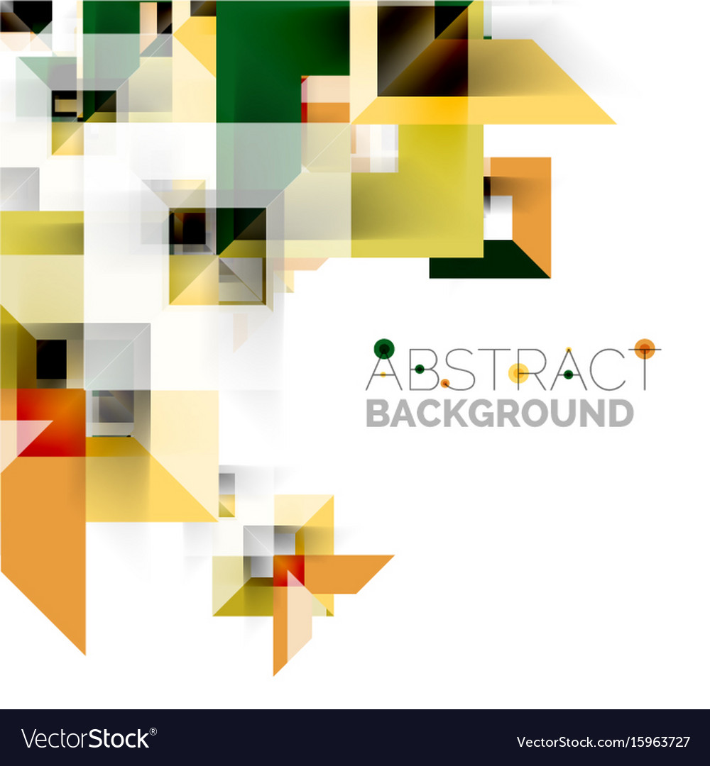 Modern square geometric pattern design on white Vector Image