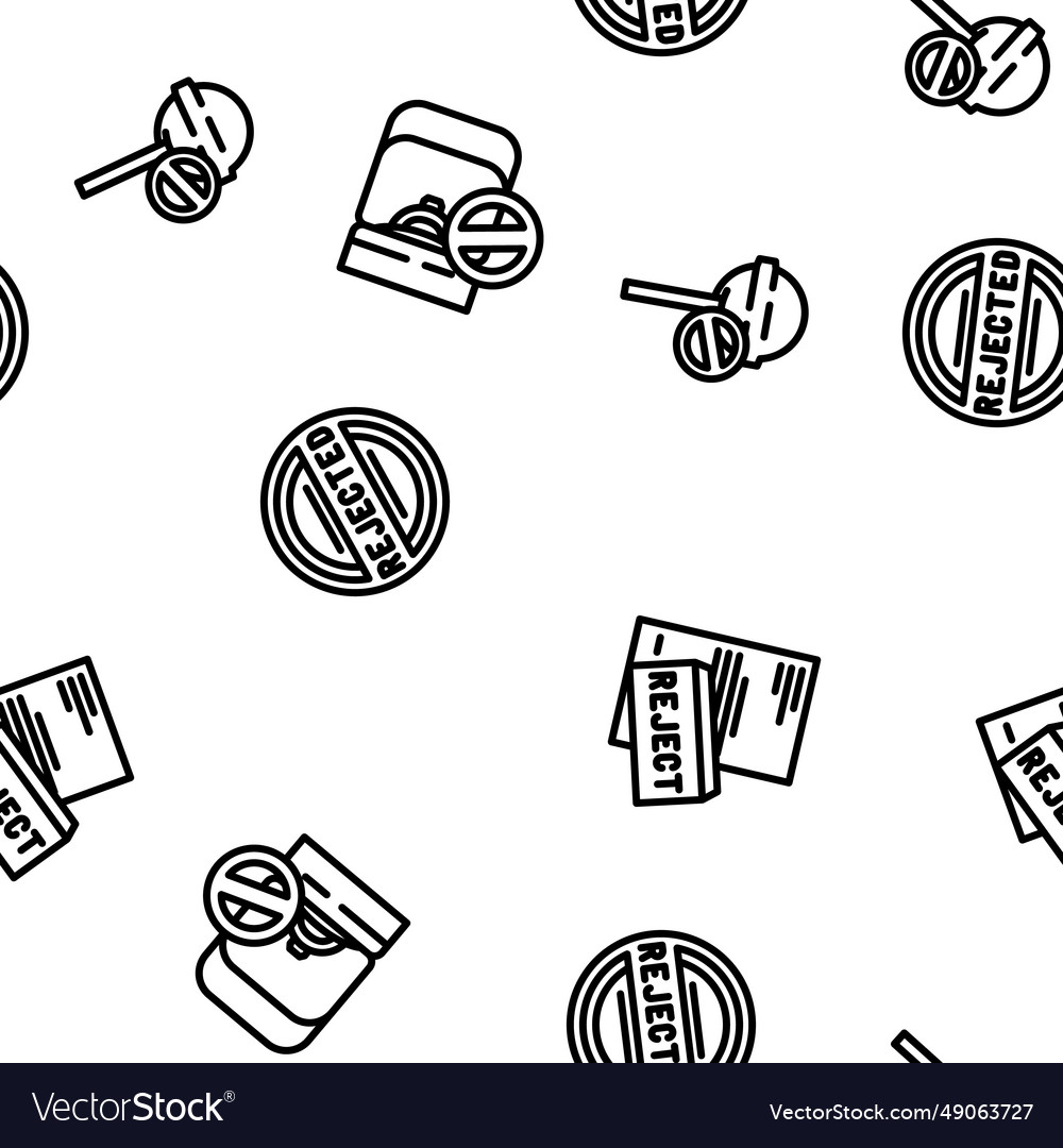 Reject deny document cancel seamless Royalty Free Vector Reject deny document cancel seamless Royalty Free Vector