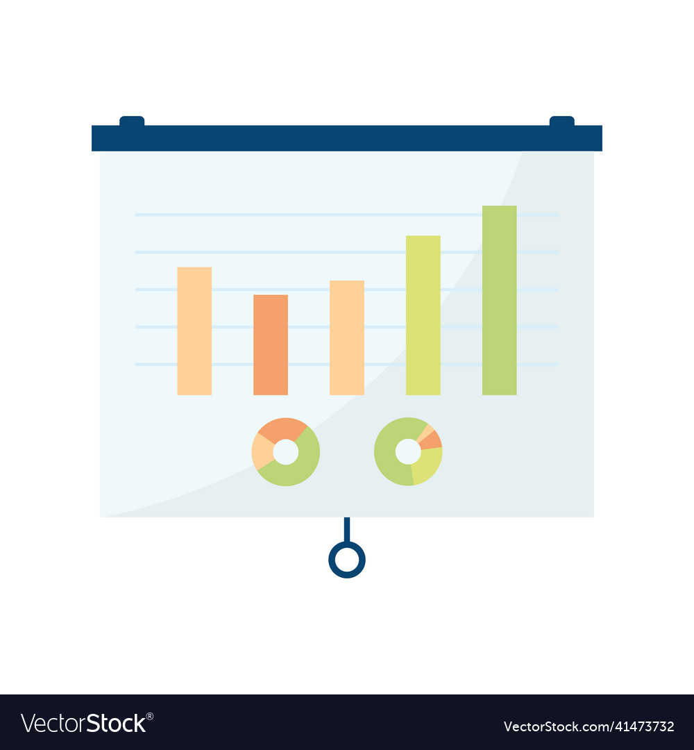 Board presentation design Royalty Free Vector Image