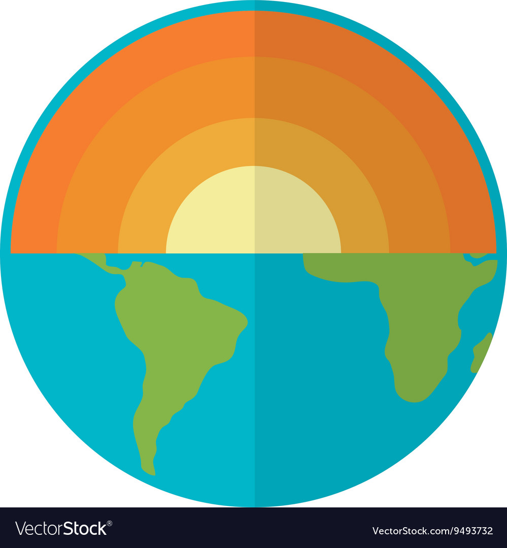 Earth icon planet design graphic Royalty Free Vector Image