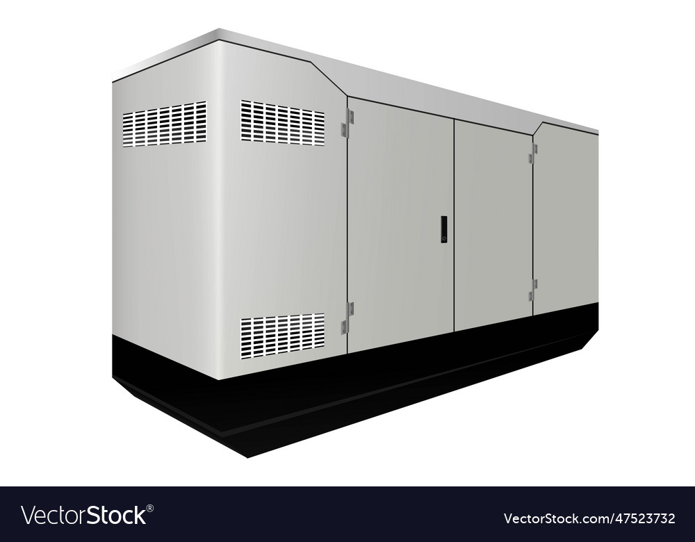 Generator control cabinetisometry Royalty Free Vector Image