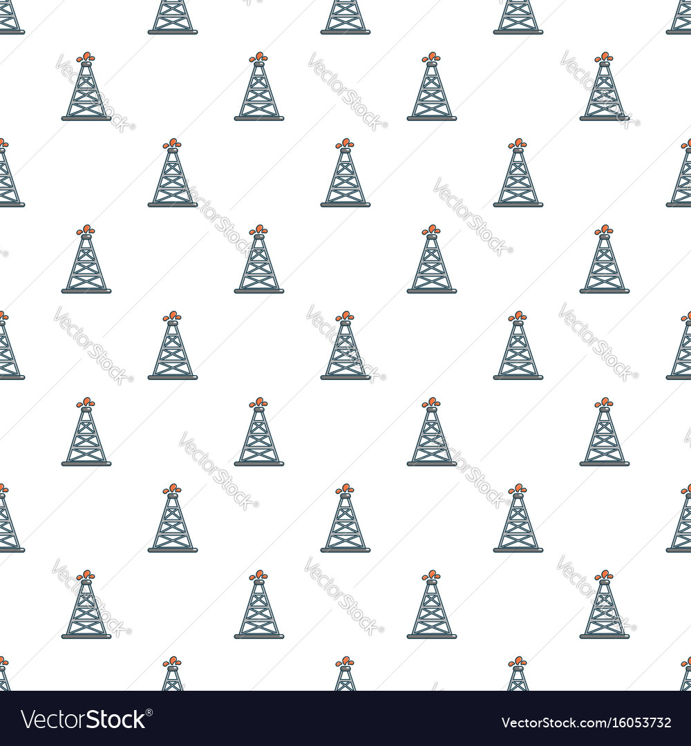 Oil rig pattern Royalty Free Vector Image - VectorStock