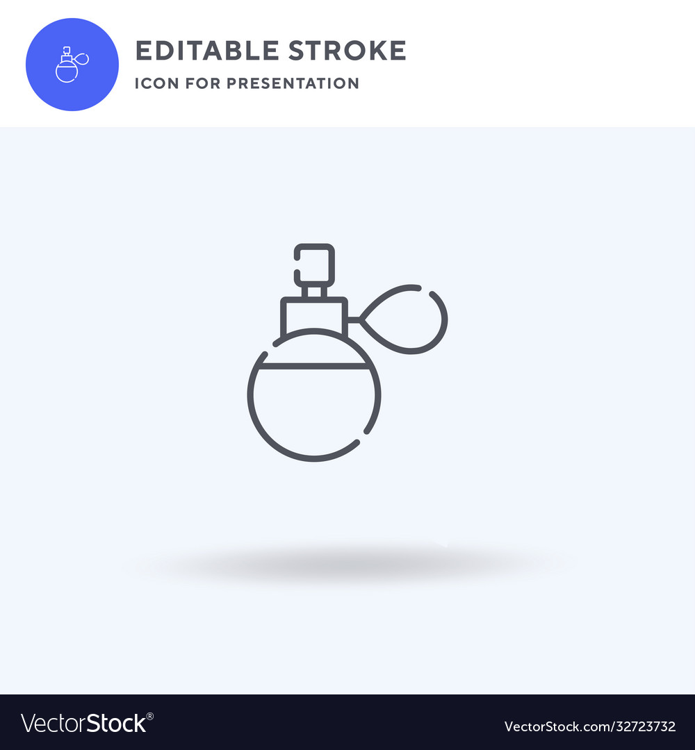 Perfume icon filled flat sign solid Royalty Free Vector