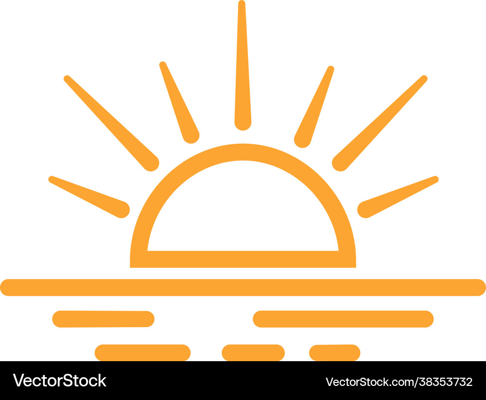 Sun icon design template isolated Royalty Free Vector Image
