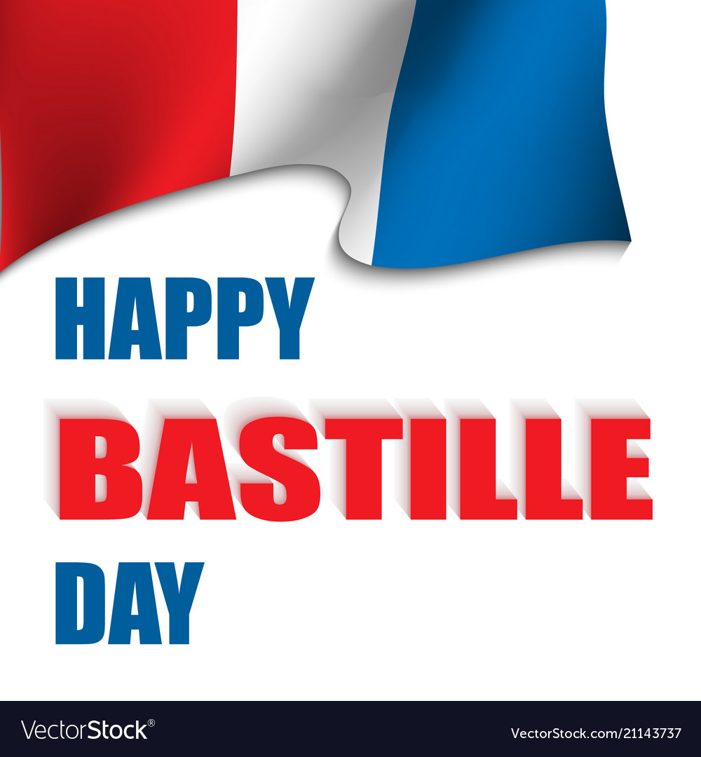 Happy bastille day Royalty Free Vector Image - VectorStock