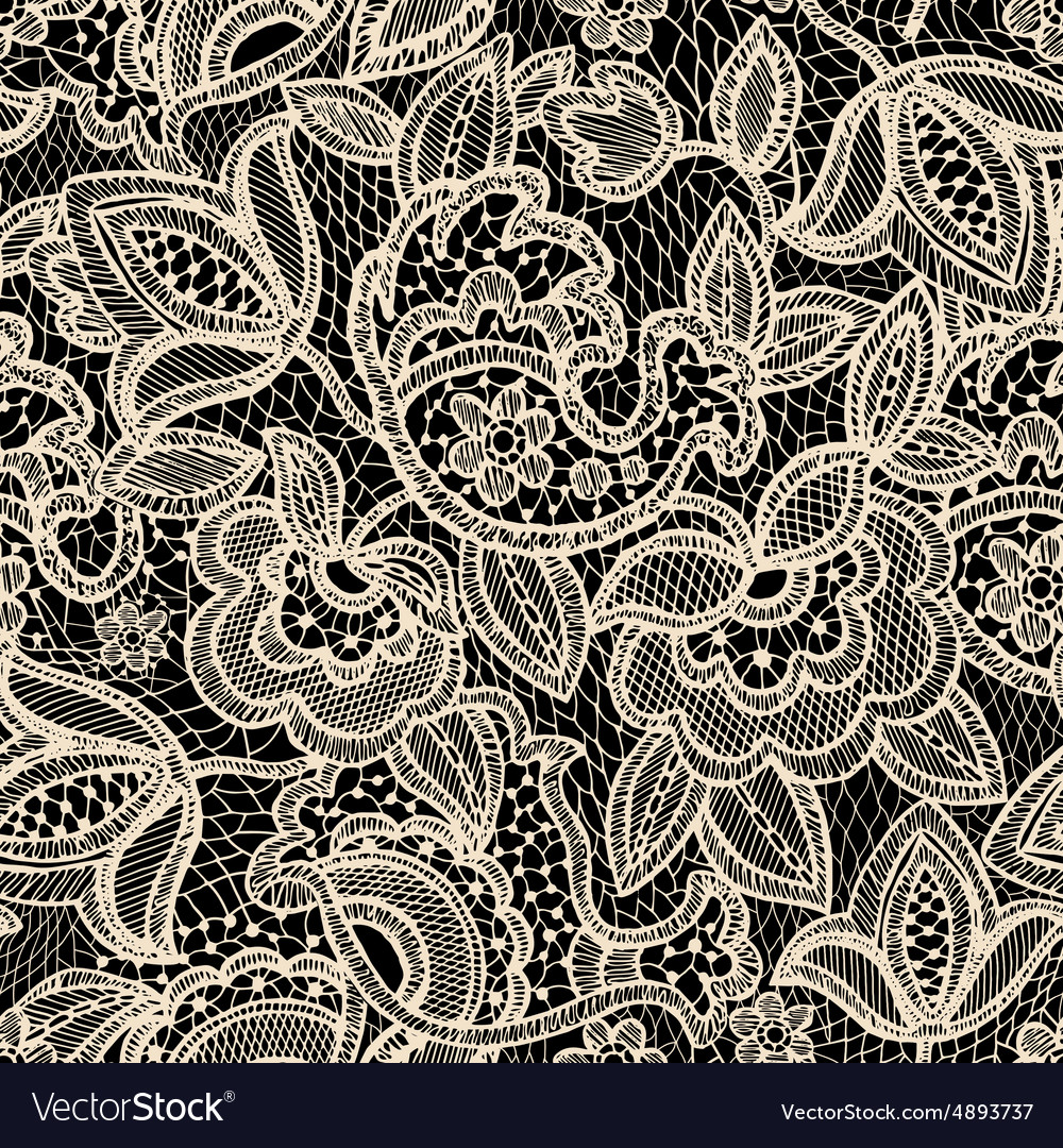 Lace seamless pattern Royalty Free Vector Image