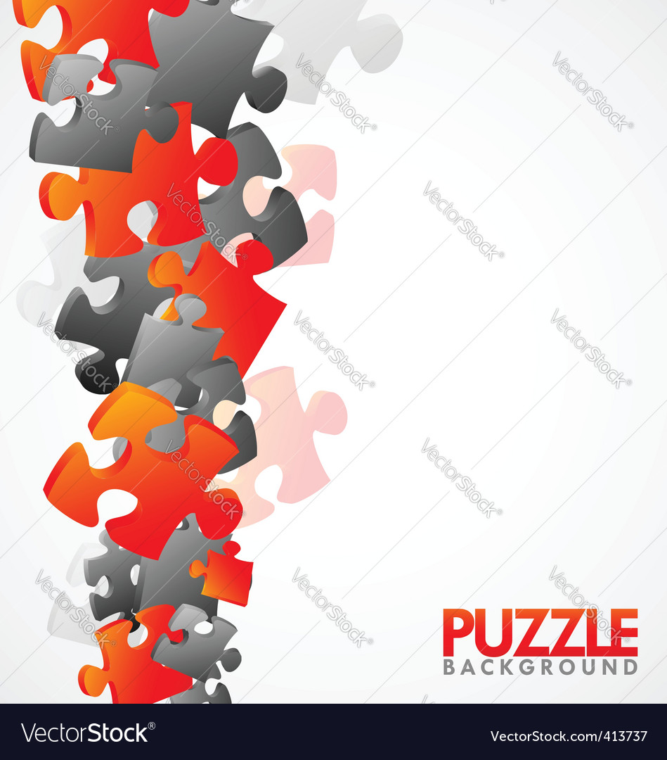 Puzzle background Royalty Free Vector Image - VectorStock