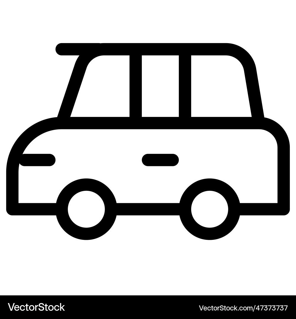 Vintage expensive taxi hackney carriage Royalty Free Vector